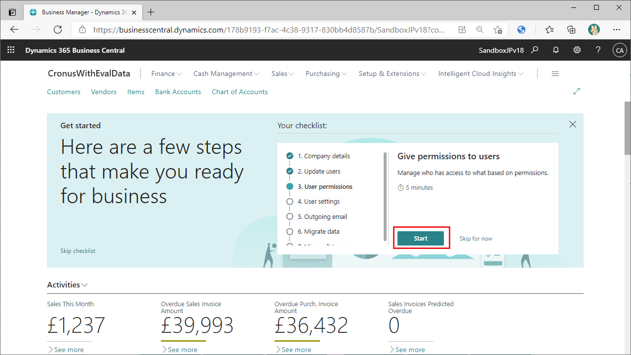 Getting started checklists for guided and faster initial setup | IT長のネタ帳