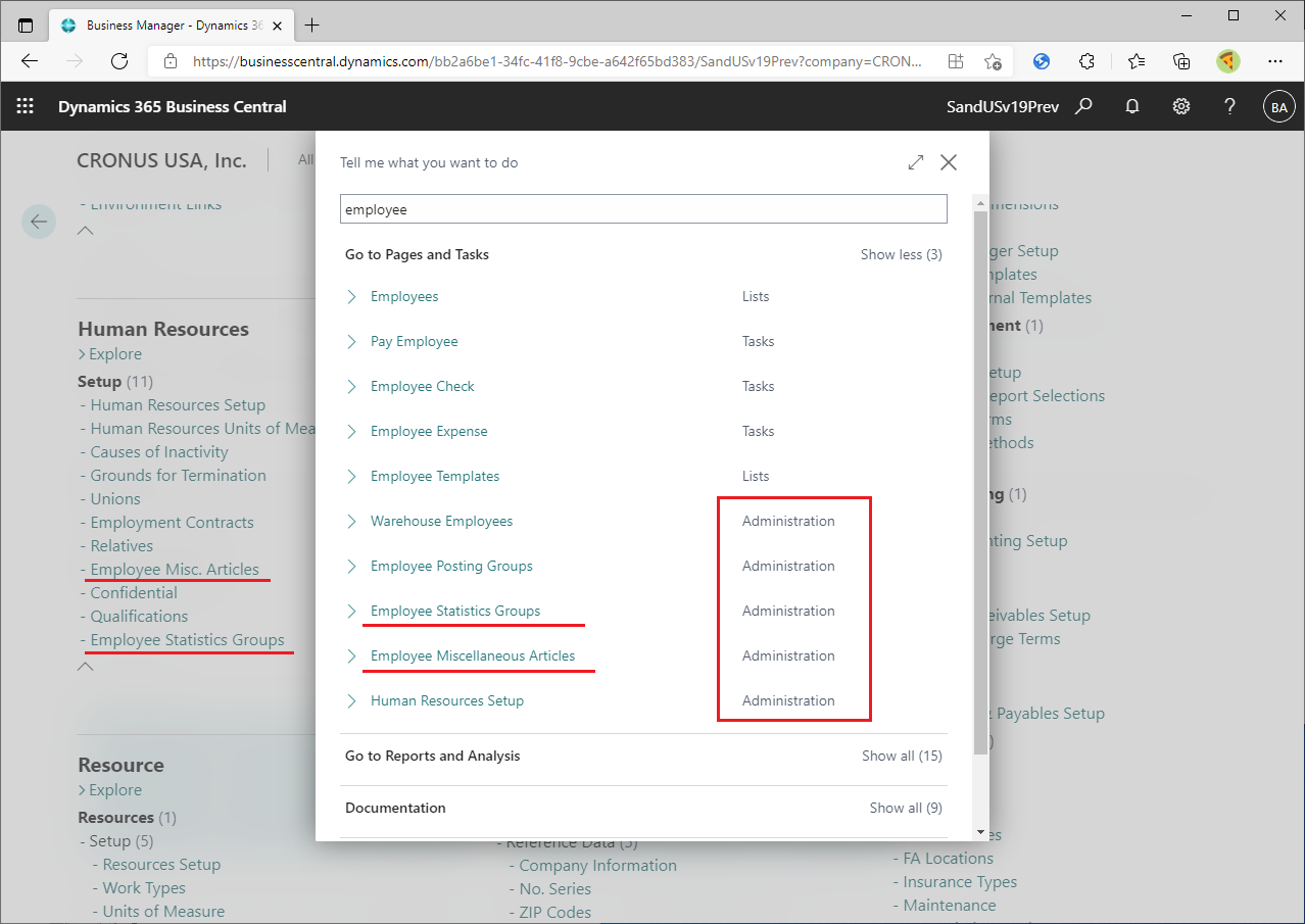 Discovering reports and administration areas in Role Explorer | IT長のネタ帳