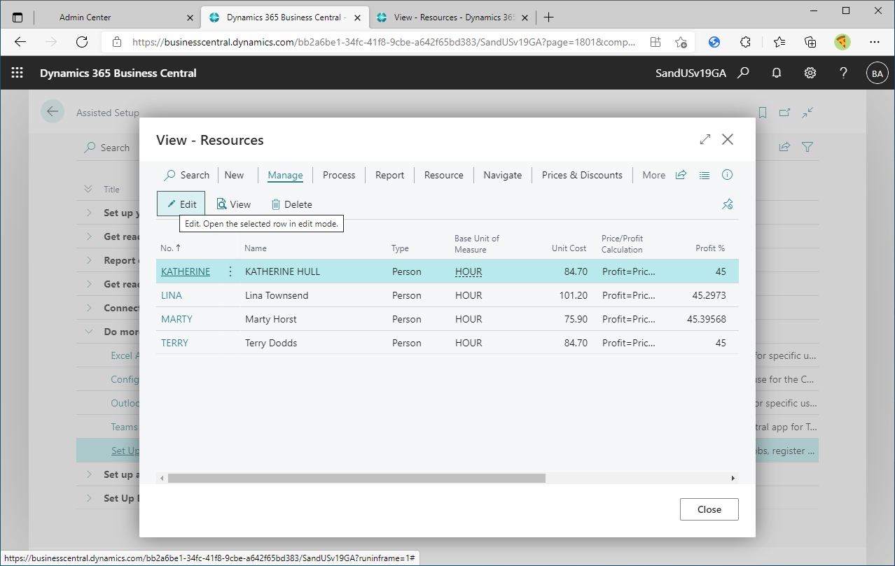 Unlock time sheets in Business Central using assisted setup and data ...