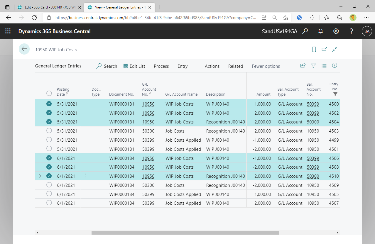 Tips & Tricks of JOB WIP Calculation | IT長のネタ帳