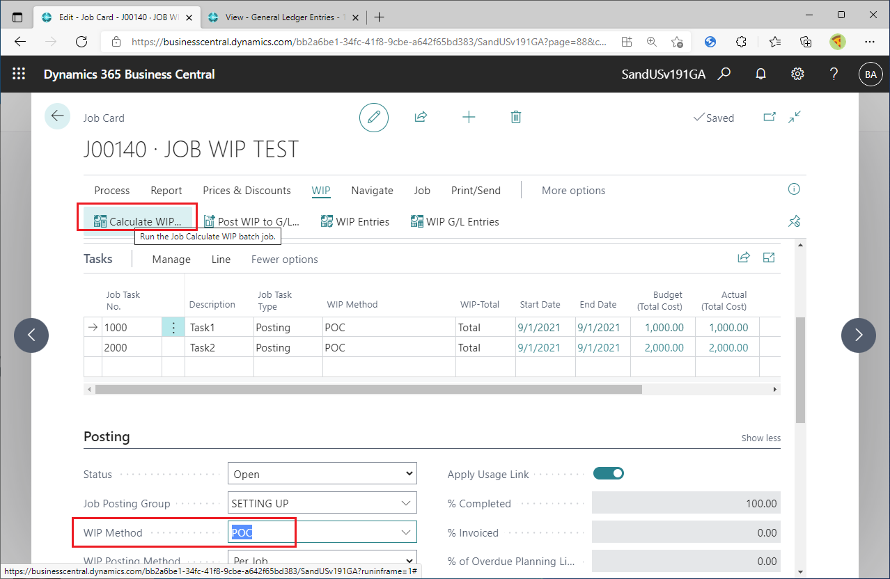 Tips & Tricks of JOB WIP Calculation | IT長のネタ帳
