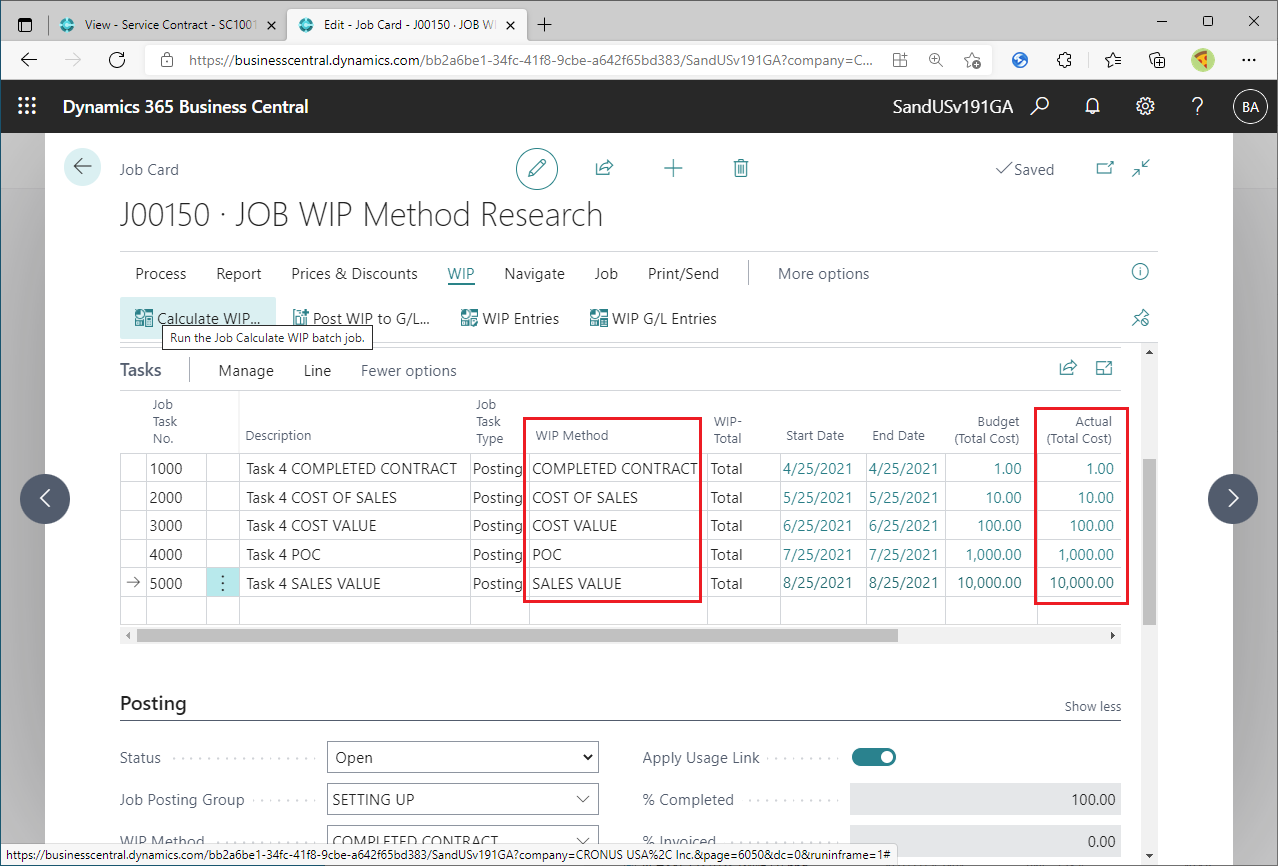 Tips & Tricks of JOB WIP Calculation | IT長のネタ帳