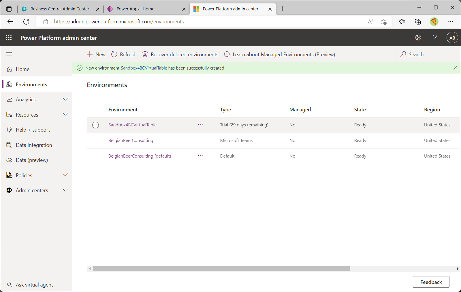 D365BC用のDataverse仮想テーブル初期設定 | IT長のネタ帳